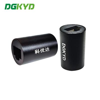 China Ultra Thin RJ45 Waterproof Dual Interface Connector with Aluminum Shell - 8 Position 10/100/1000BASE-T for sale