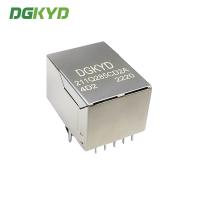 China DGKYD211Q285CD2A4D2 2.5G Single Port Tab Up RJ45 Modular Jack with 8 Terminals and 100Ω Impedance for sale
