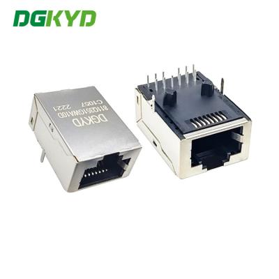 China DGKYD811Q351GWA10DC1057 10G RJ45 Network Connector 8P8C Female with -40℃ to 85℃ Temperature Range for sale