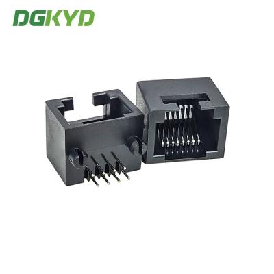 China KRJ-53248P8CNL Industrial RJ45 Connector 8P8C Single Port with 265°C Wave Soldering and 100 Ohm Impedance for sale