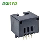 China KRJ-53248P8CNL Industrial RJ45 Connector 8P8C Single Port with 265°C Wave Soldering and 100 Ohm Impedance for sale