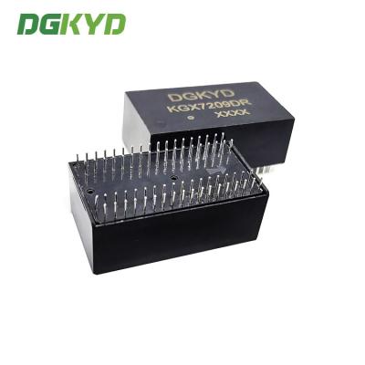 China KGX7209DR 1000BASE-TX Gigabit Ethernet Transformer 72-PIN DIP with 8 Core Pairs for sale