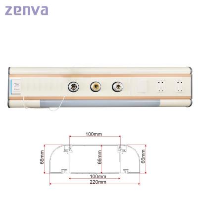 China BH-CTR001 Aluminum Alloy Bed Head Unit Panel Medical Gas Equipments for sale