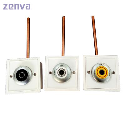 China DIN Metal Medical Gas Outlets Wall Mounted For O2 VAC Air N2 N2O CO2 for sale