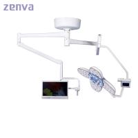 China Operating Equipment Double Dome Led Medical Shadowless Lamp With Camera TV for sale