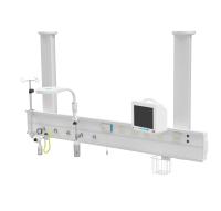 China 1.0m Rail Hospital Bed Head Panel Hanging Double Chamber for sale