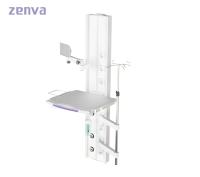 China Vertical Wall Type Bed Head Panel Aluminium Alloy With Rail Tray for sale