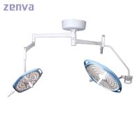 China Ceiling Double Arms Surgical OT Lamp Ice White Osram Led Bulb for sale