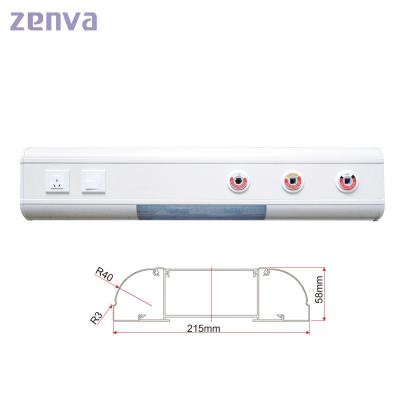 China Aluminum Alloy 1.2m Medical Gas Bed Head Unit Hospital Ward Equipment for sale