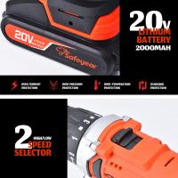 China 55N.M 20V Impact Drilling Machine Electric Screwdriver 20+2 Torque Setting 13pcs Drill Bits for sale