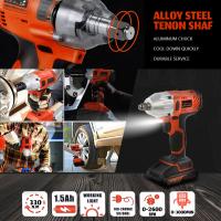 China 20V Cordless Impact Wrench 330Nm 2000mAh Li-Ion 1/2 Inch Power Tool for sale