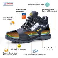 China Memory Foam Steel Toe Work Boots Safety Shoes S3 SRC Men Size 37-47 CE EN ISO 20345 for sale