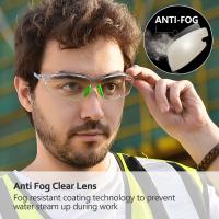 China ANSI Z87 Safety Glasses Anti UV Scratch Resistant PC Lens TPR Nose Tip SG003 for sale