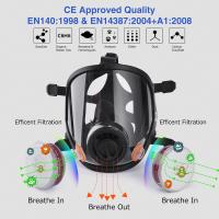 China ABS Frame Chemical Cartridge Respirator Half Face Mask EN140 GB2890 Anti Fog Impact UV for sale