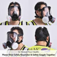 China ABS Frame Chemical Cartridge Respirator Half Face Mask EN140 GB2890 Anti Fog Impact UV for sale