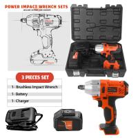 China SAFEYEAR 20V 1/2 Inch Brushless Impact Wrench 4000mAh Li-Ion 600N.m Max Torque Power Tool for sale