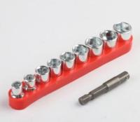 China Steel Hexagonal Sleeve Double Imperial Hex Socket Set Auto Repair Tools for sale