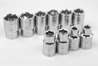China Steel Hexagonal Sleeve Double Imperial Hex Socket Set Auto Repair Tools for sale