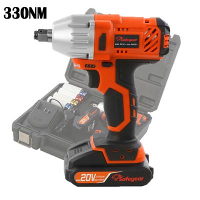 China 20V Electric Impact Wrench 330N.m 3000/Min Cordless Power Tool for Lug Nuts for sale