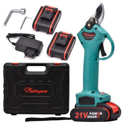 China 21V Cordless Electric Pruning Shears 1500mAh Li-Ion Battery 25mm Cutting Capacity for sale