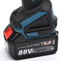 China 88V Cordless Angle Grinder 10000 mAh Li-Ion Battery Powered with 125mm Disc Brushless Motor for sale