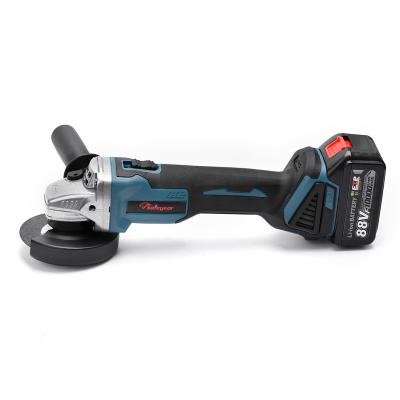China 88V Cordless Angle Grinder 10000 mAh Li-Ion Battery Powered with 125mm Disc Brushless Motor for sale