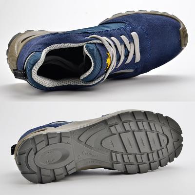 China S1P SRC Suede Leather Safety Shoes PU Injection Men Work Shoes Size 36-47 for sale