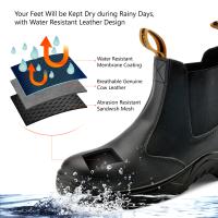 China Safetoe M-8025 S3 SRC Steel Toe Work Boots US 3-14 Breathable Safety Shoes for sale