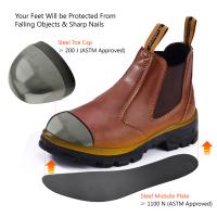 China S3 SRC Safety Shoes Steel Toe Work Boots 200J Impact Men PU/PU Dual Density for sale