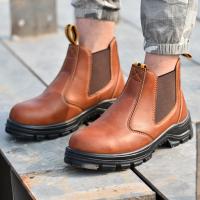 China S3 SRC Safety Shoes Steel Toe Work Boots 200J Impact Men PU/PU Dual Density for sale