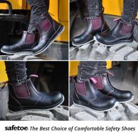 China Women Safety Shoes Work Boots S3 SRC Steel Toe 200J Composite Toe Kevlar Midsole EU 37-40 for sale