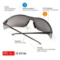 China Anti Scratch Safety Glasses ANSI Z87.1 Polycarbonate UV400 Protective Goggles for sale