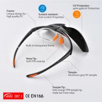 China Safeyear SG015OR UV400 Welding Safety Glasses Dark Lens Anti Scratch CE EN166 for sale