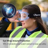 China SAFEYEAR SG007BU UV400 Laser Welding Glasses Polycarbonate Safety Goggles ANSI Z87.1 for sale