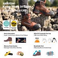 China EU 40-45 Safety Shoes Work Boots SBP SRC Lightweight Composite Toe Kevlar Midsole for sale