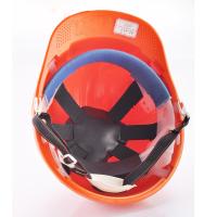 China Orange Safety Works Hard Hat For Electrical Workers HDPE ABS Shell for sale