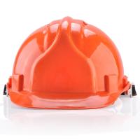 China Orange Safety Works Hard Hat For Electrical Workers HDPE ABS Shell for sale