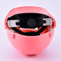 China Pink ABS Safety Helmet ANSI 6 Point Ratchet Hard Hat Construction Work for sale