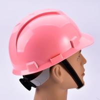 China Pink ABS Safety Helmet ANSI 6 Point Ratchet Hard Hat Construction Work for sale