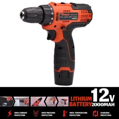 China 12V Cordless Drill Two Speed 1300mAh Li-Ion 18+1 Torque Setting Electric Screwdriver for sale