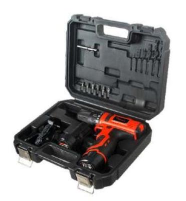 China 12V Cordless Power Drill Set 14Pcs 1500mAh Lithium Battery Home Use Electric Tool Kit for sale