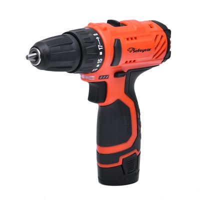 China 12V Cordless Screwdriver Drill 1500mAh Lithium Battery 2 Speed 10mm Chuck LED Light for sale