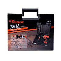 China 12V Cordless Power Drill Set 37Pcs 1300mAh Li-Ion Battery 10mm Chuck Hand Drill for sale