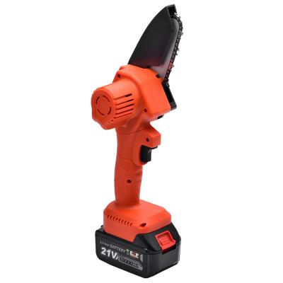 China 21V Cordless Hand Chainsaw 4 Inch 5m/s Battery Powered Pruning Saw for Trees for sale