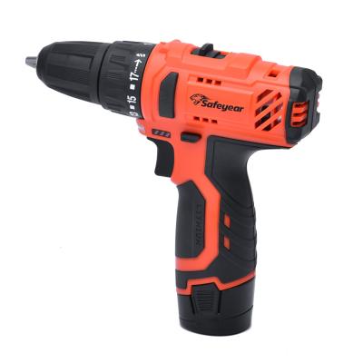 China 12V 20N.M Cordless Screwdriver Drill Set 58 Piece Lithium Battery Power Tool Kit for sale