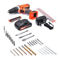 China 20V Cordless Drill 44pcs Kit Variable Speed 2 Batteries 1500mAh Charger for sale