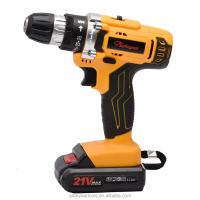 China 21V 43N.m Brushless Cordless Impact Drill 25+1 Gear Power Tool Set with 2 Batteries for sale