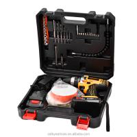 China 21V Brushless Drill Impact Driver Set 1300mAh 3/8in Cordless Electric Drill Kit for sale