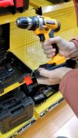 China 21V Cordless Impact Drill 3/8 Inch Variable Speed 1300mAh Brushless Power Tool for sale