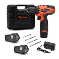 China 12V Cordless Electric Power Drill 25N.M 18+1 Torque Double Battery Screwdriver Kit 1300mAh for sale